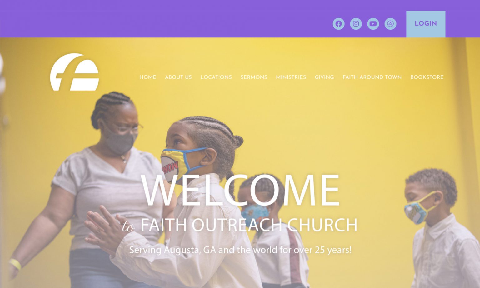 Site Design | Faith Outreach Church - Alive Media - Web Design and ...